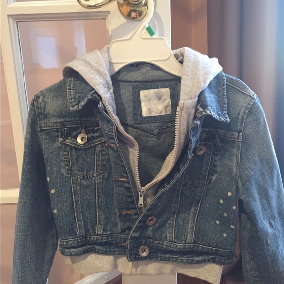 Justice | Jackets & Coats | Justice Denim Twofer Fleece Hooded Jacket ...